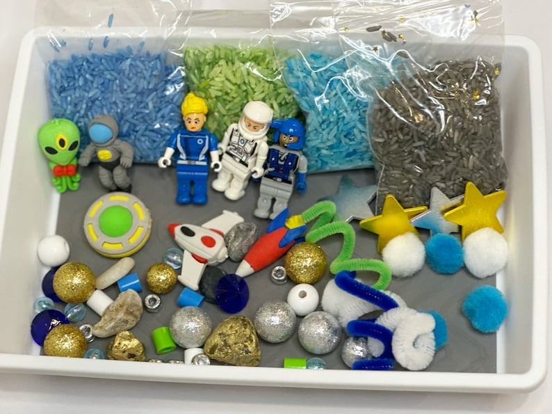 Outer Space Sensory Bin, Sensory Kit, Astronaut, Outer Space, Open ...
