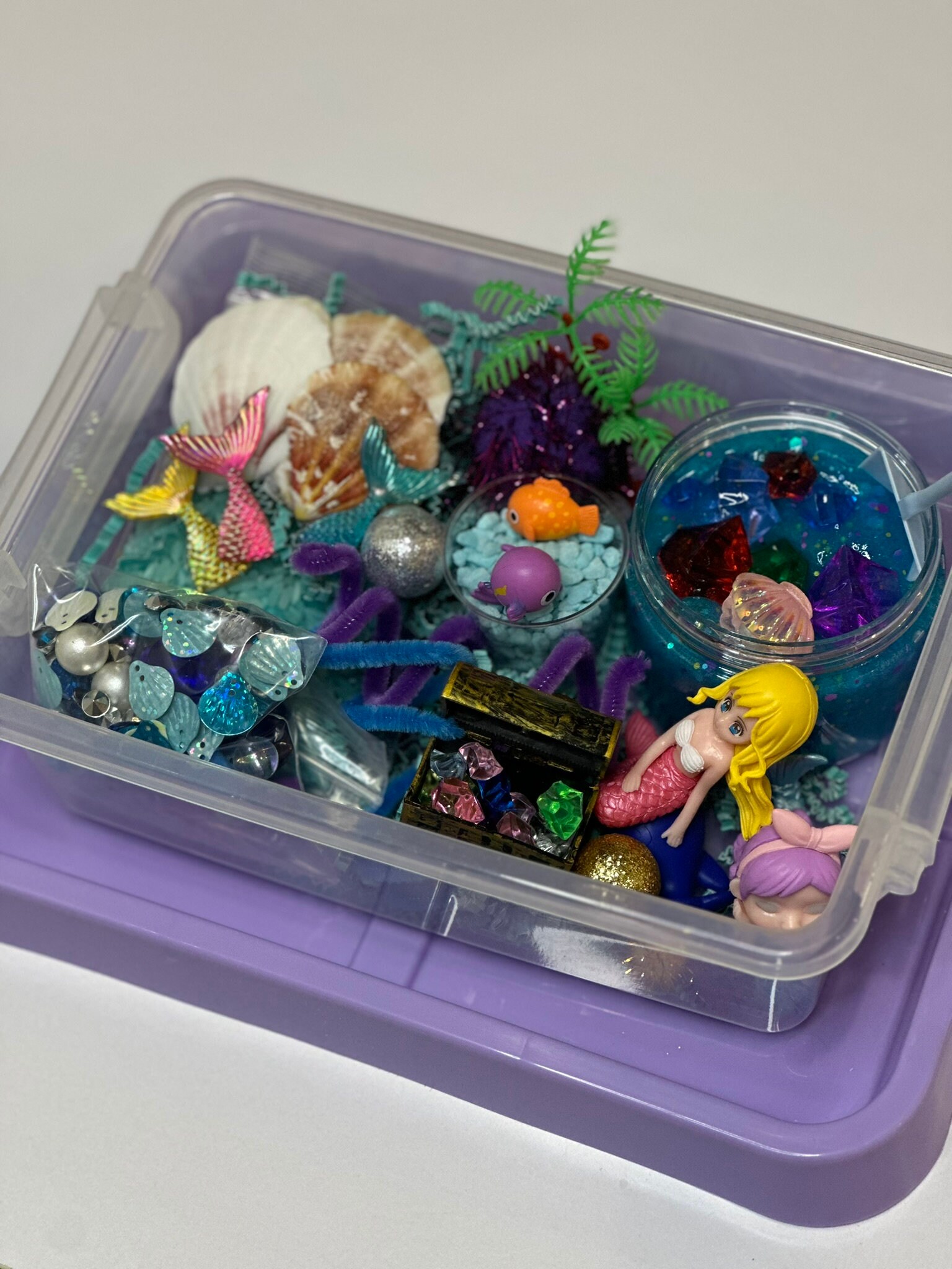 Mermaid Sensory Kit, Sensory Bin, Open Ended Play, Sensory Play ...