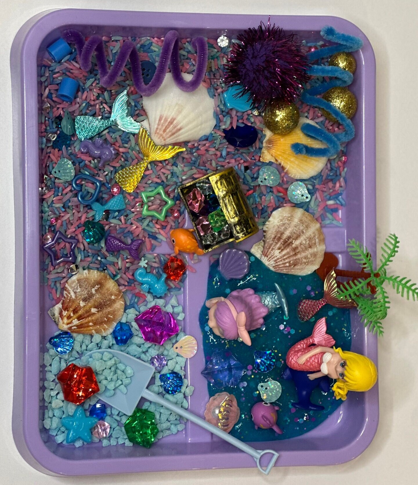 Mermaid Sensory Kit, Sensory Bin, Open Ended Play, Sensory Play ...