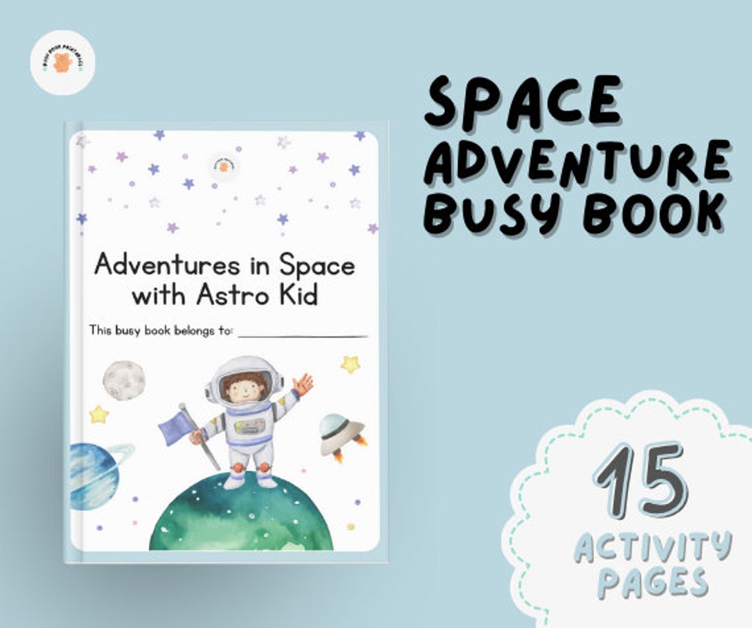 Printable Activity Book for Kids Space and Planets Adventure Busy Book ...