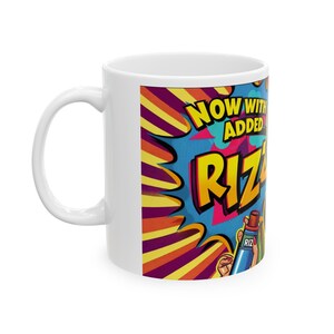 Now With Added Rizz Woman Pop Art Style Ceramic Mug, 11oz, 15oz - Etsy