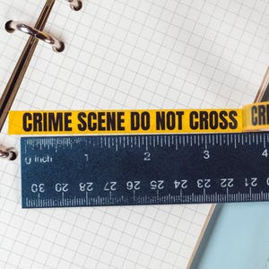 Crime Scene Tape CSI Washi Tape Yellow Police Tape Crime Investigation ...