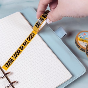 Crime Scene Tape CSI Washi Tape Yellow Police Tape Crime Investigation ...
