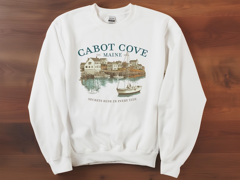 Cabot Cove Sweatshirt Murder She Wrote Sweater Jessica Fletcher ...