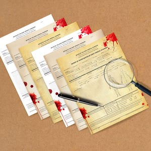 Printable Autopsy Report Template for DIY Murder Mystery Party Decor ...