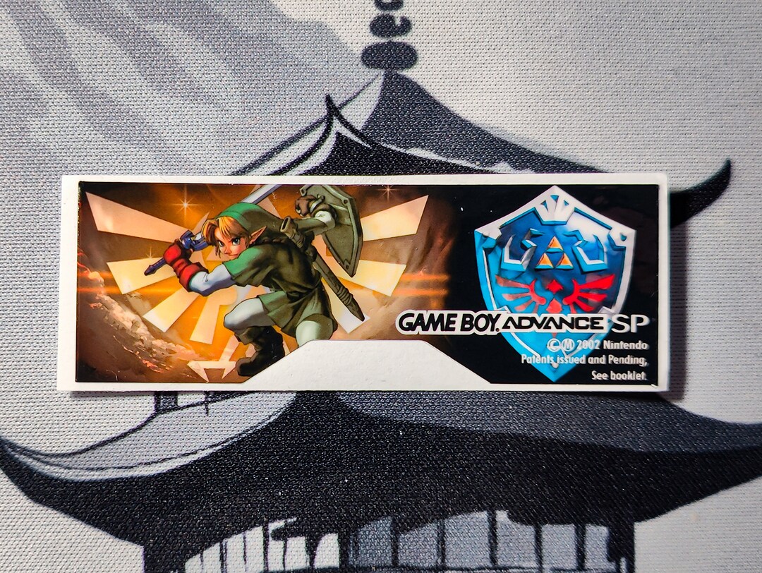 GBA SP Custom Back Label zelda - Etsy