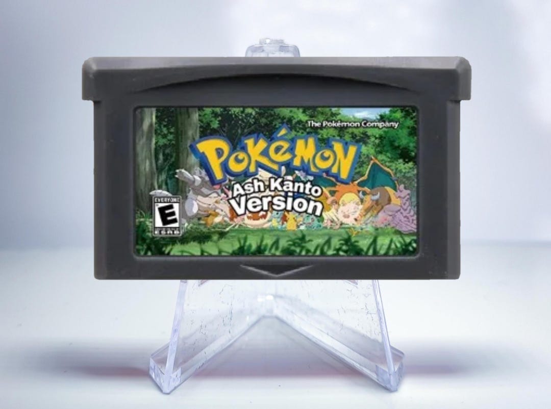 Pokemon Ash Kanto GBA ROM Hack Cartridge - Etsy