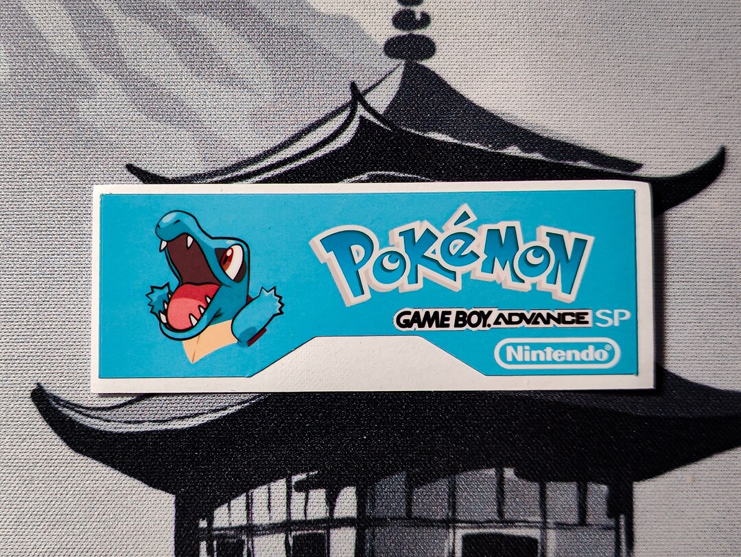 GBA SP Custom Back Label pokemon - Etsy