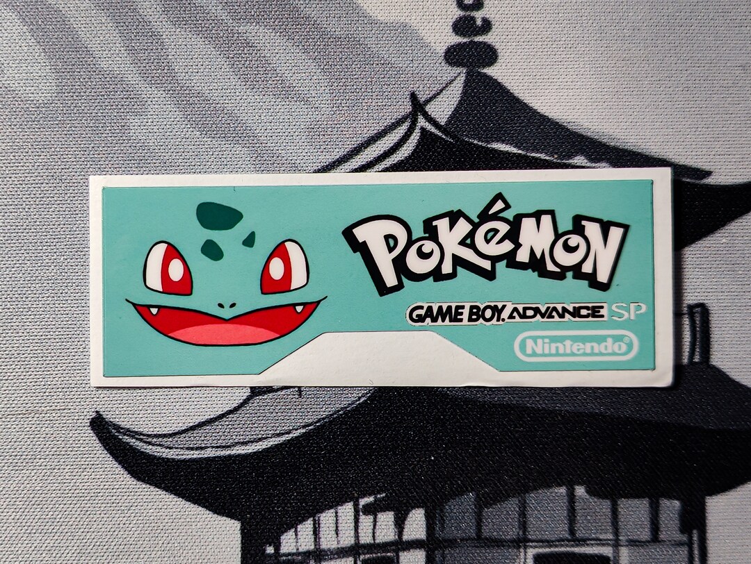 GBA SP Custom Back Label pokemon - Etsy