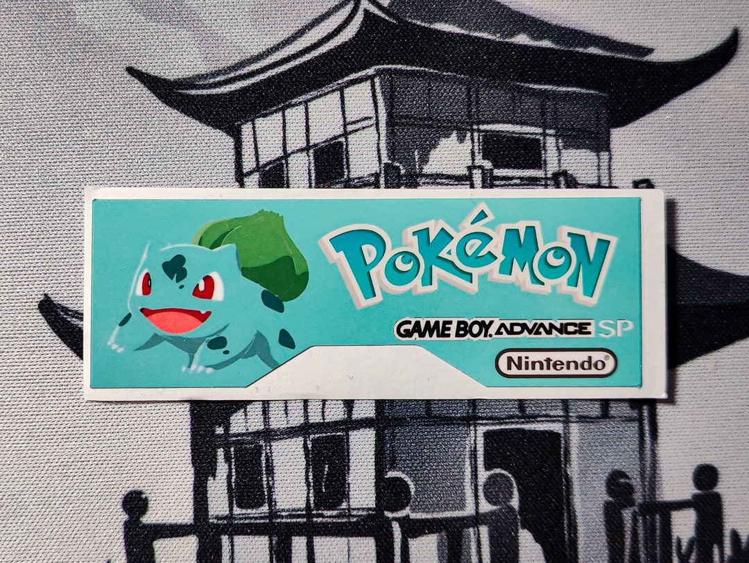 GBA SP Custom Back Label pokemon - Etsy