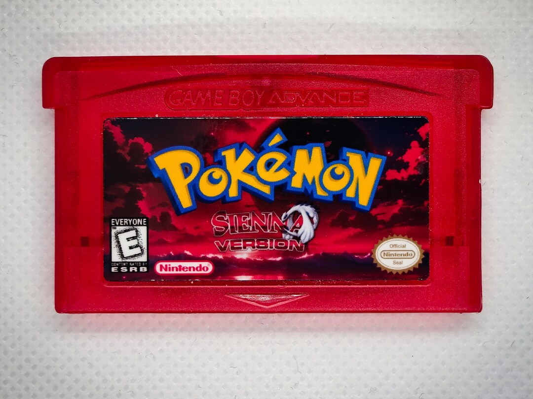 2x Pokemon Sienna Version ROM Hack Cartridge Label GBA shell - Etsy