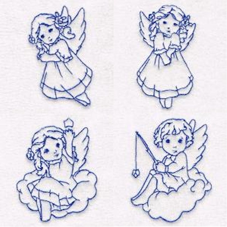 Celestial Angels Machine Embroidery Designs - Etsy