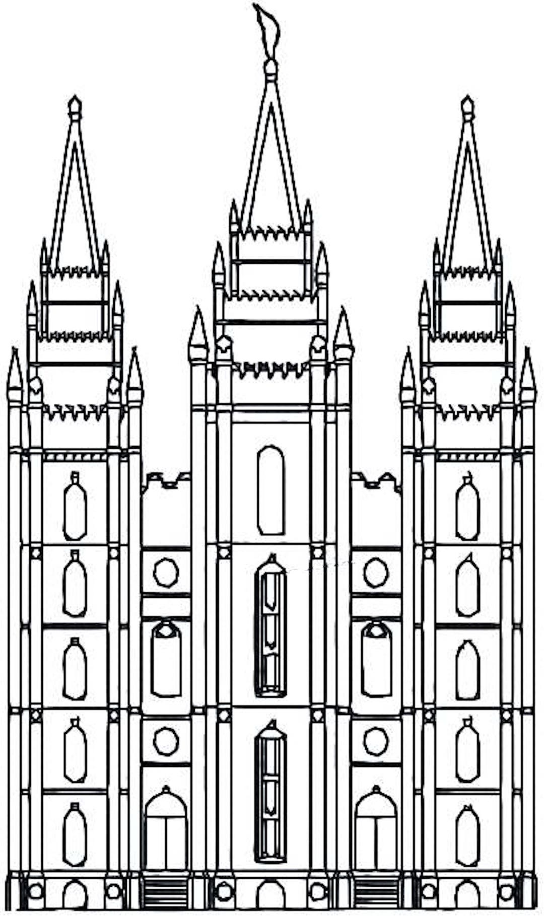 LDS SLC Temple Machine Embroidery Designs - Etsy
