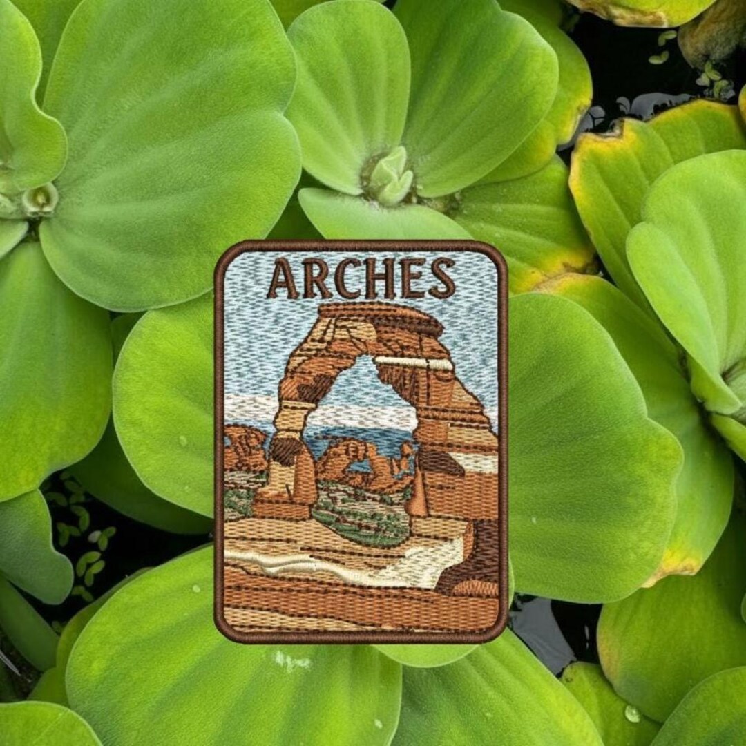 Delicate Arch Embroidery Patch: Arches National Park - Utah Hiker ...