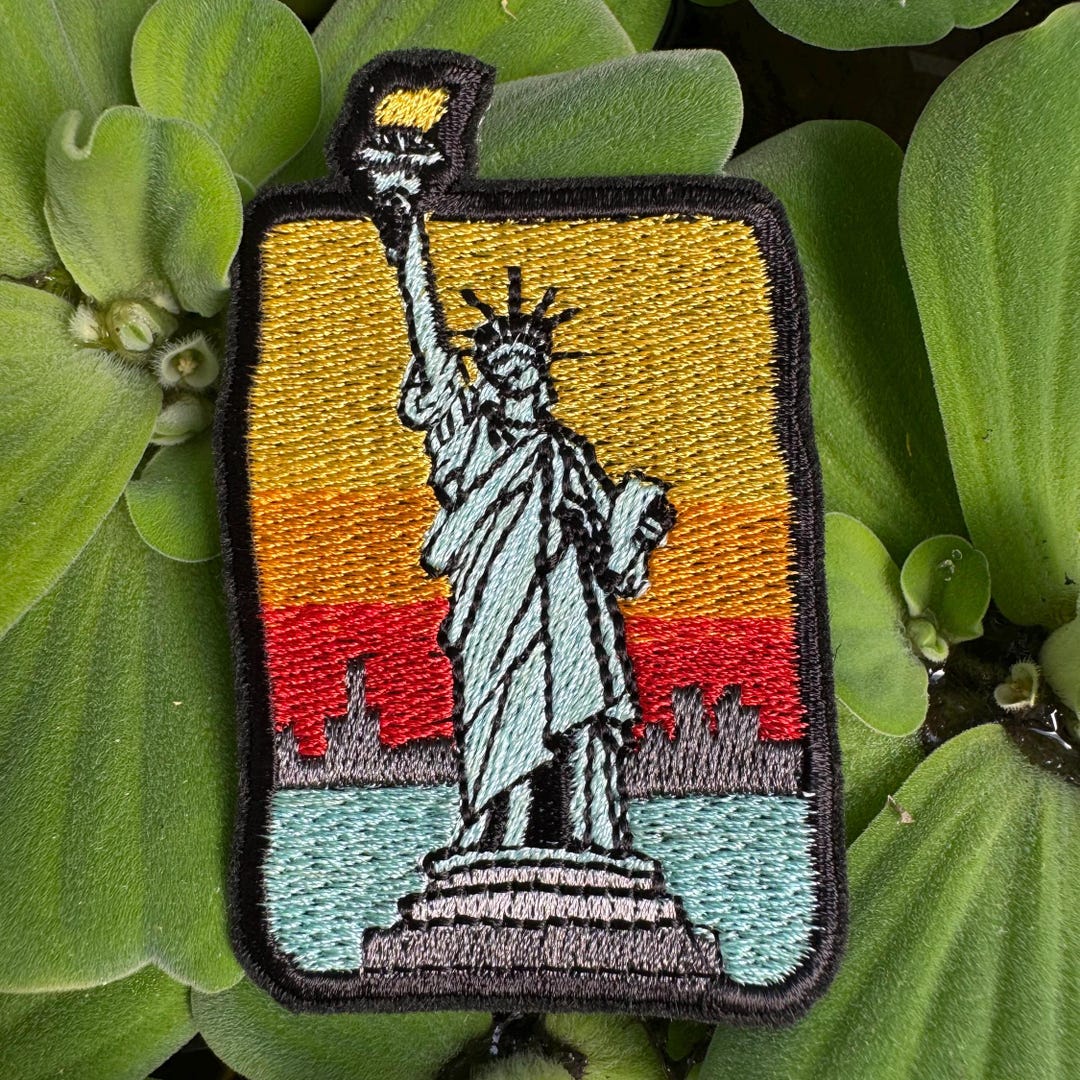 Statue of Liberty Patch: Embroidered NYC Travel Souvenir Appliqué - Etsy