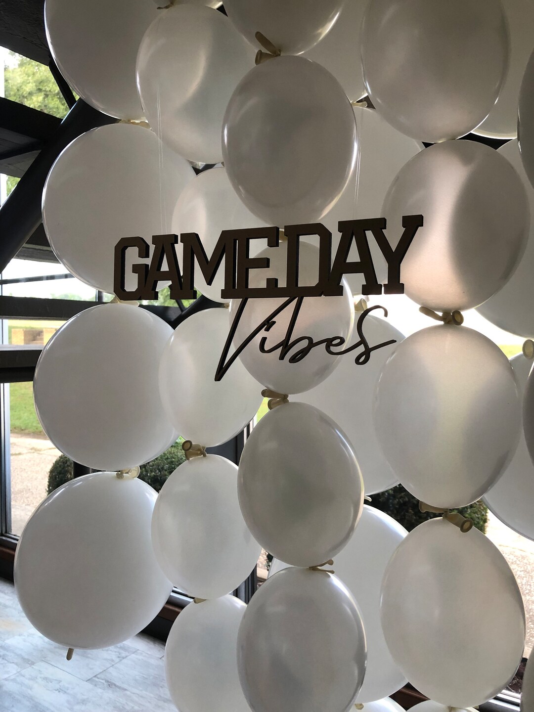 GAMEDAY Vibes Wall Sign Wooden Sports Party Backdrop Sign - Etsy