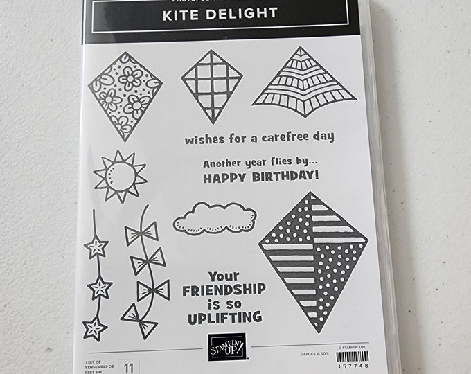 STAMPIN UP Kite Delight Photopolymer Stamp Set Unused Retired - Etsy