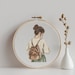 Girl With Backpack Cross Stitch Pattern: Minimalist Woman (PDF Digital ...