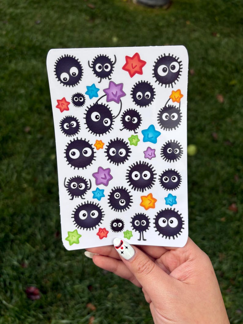 Studio Ghibli Soot Sprite Sticker Sheet | 4x6 Stickers - Etsy