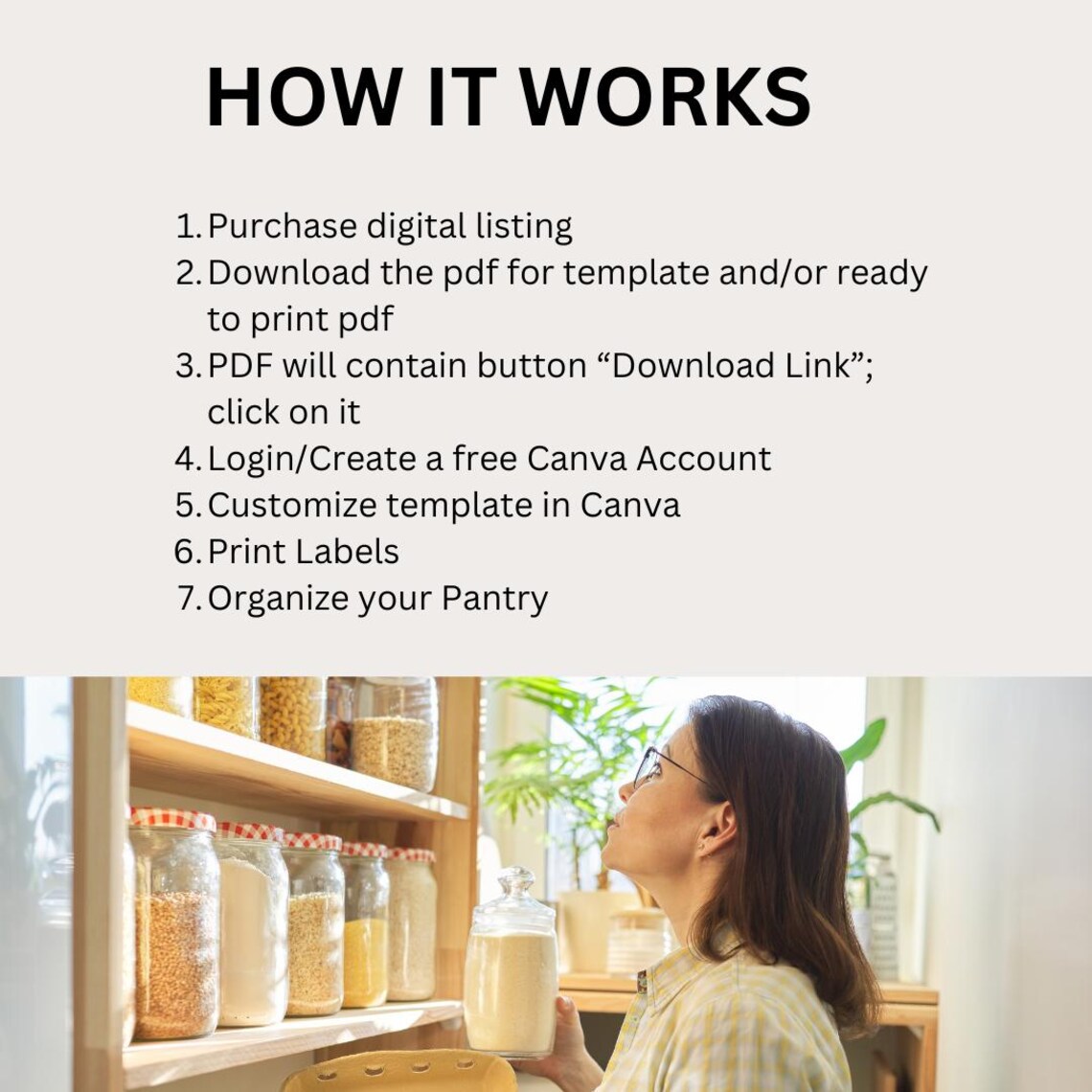 144 Kitchen Pantry Label Template & Printable PDF | Organizational ...