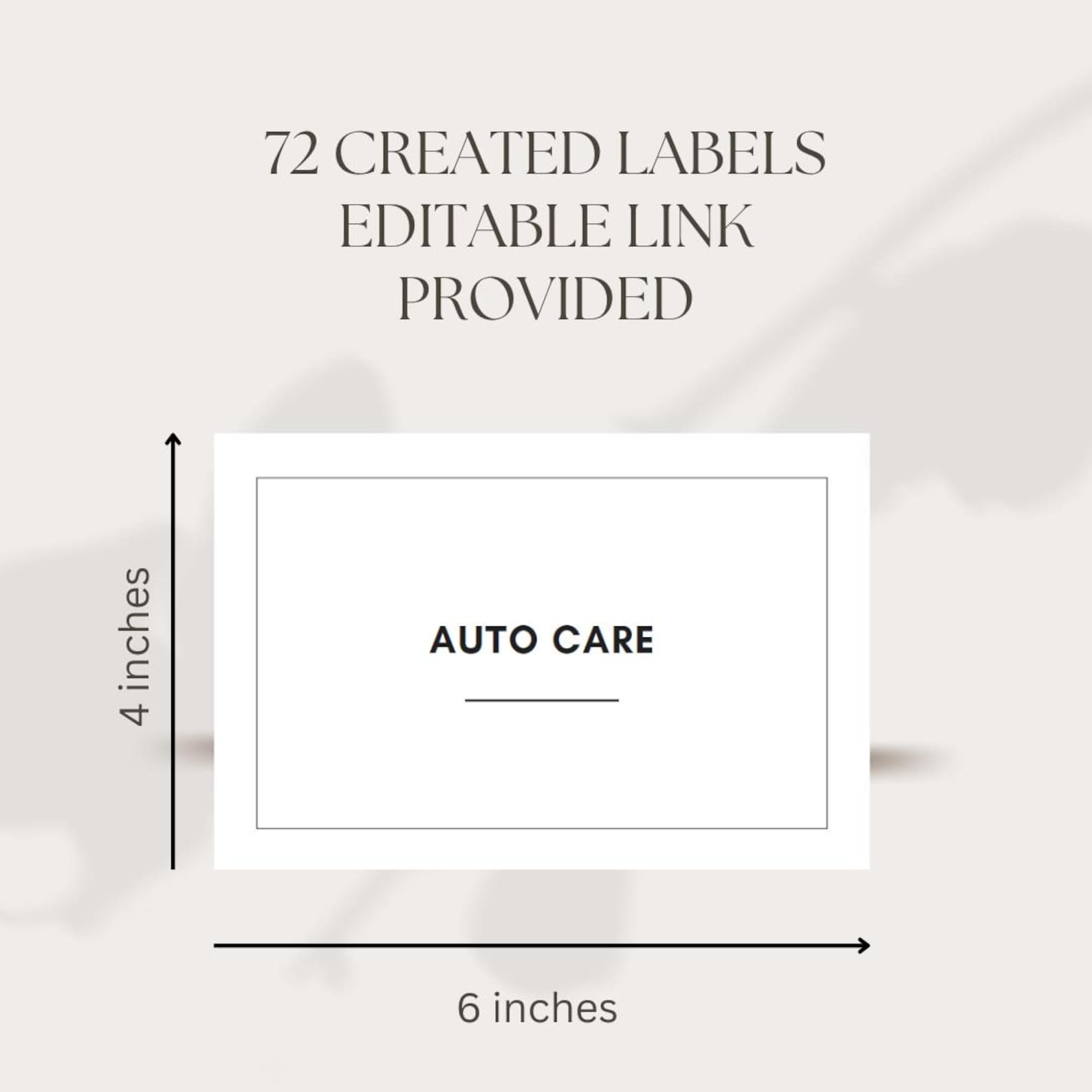 72 Minimalist 6x4 Storage & Garage Labels | Printable Organizational ...