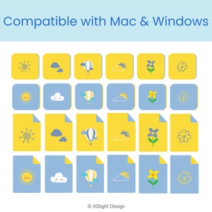 Yellow Blue Folder Icon, Desktop Icons, Icon Pack, Lemon Wallpaper ...