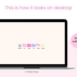 15 Lollipop Folder Icons for Mac & PC , Aesthetic Desktop Organization ...