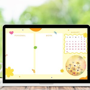 2025 Calendar Desktop Organizer With Bonus 2 Wallpapers,digital Art ...