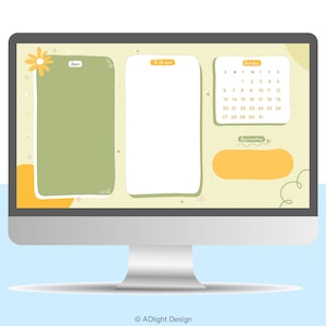2024 Colourful Desktop Organizer Calendar, Monthly & Weekly Desktop ...
