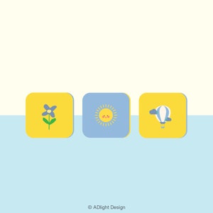 Yellow Blue Folder Icon, Desktop Icons, Icon Pack, Lemon Wallpaper ...