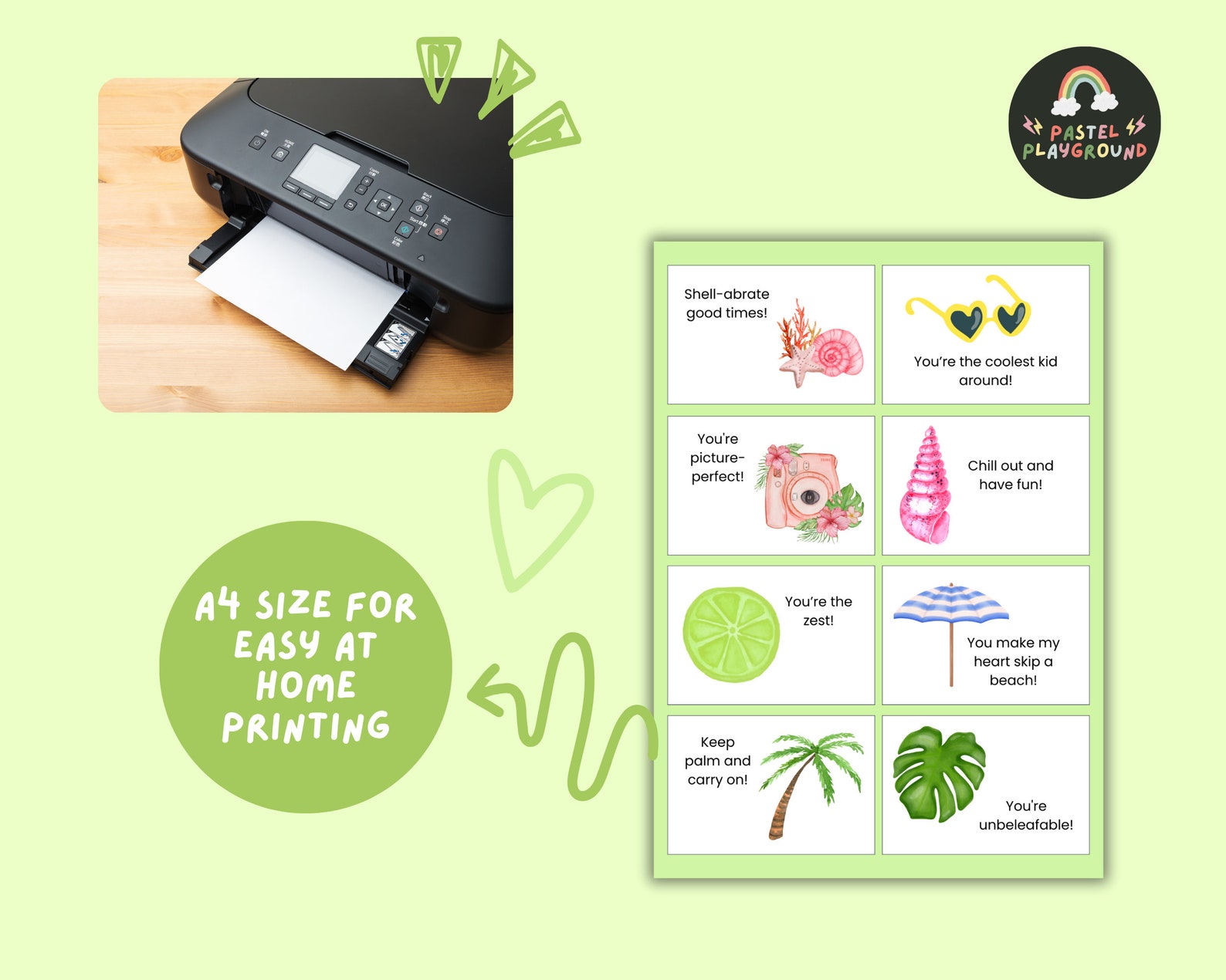 Summer Lunchbox Notes, Lunch Box Notes Printable, Lunch Notes for Kids ...