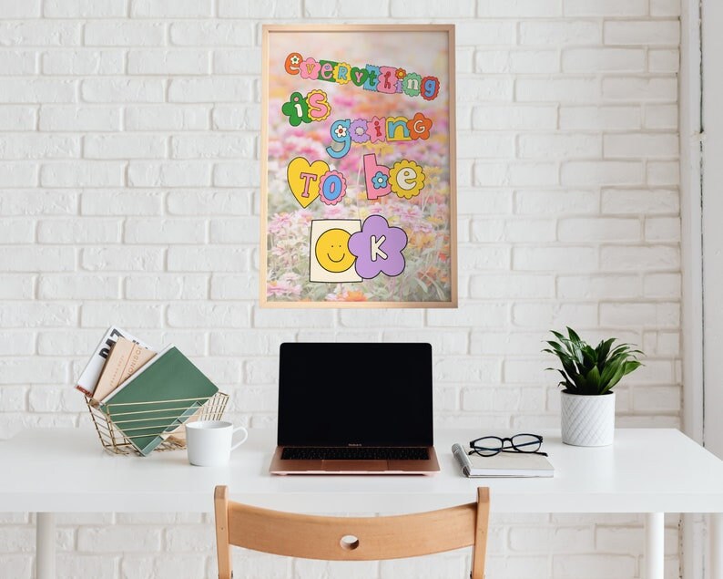 Pastel Positive Affirmations Poster for Teen Room Decor, Printable ...