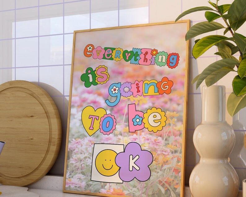 Pastel Positive Affirmations Poster for Teen Room Decor, Printable ...