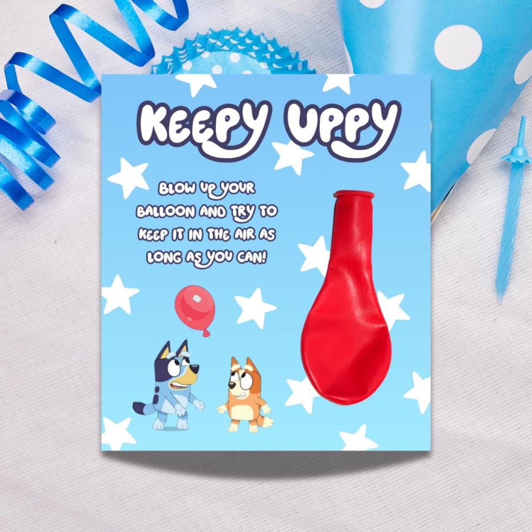 Bluey Birthday Keepy Uppy Party Favor for Kids' Parties and ...