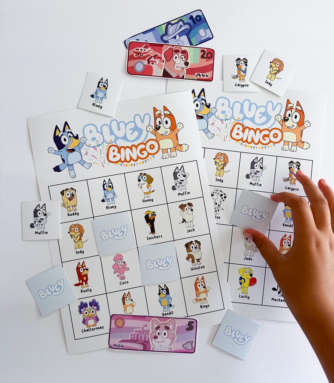 Printable Bluey Birthday Party Bingo Game for Kids Instant Download ...