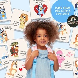 Bluey Lunchbox Notes for Kids Back to School Printable Lunch Notes ...