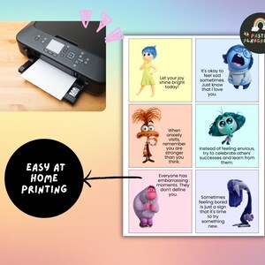 Printable Inside Out 2 Lunchbox Notes for Kids Back to School ...