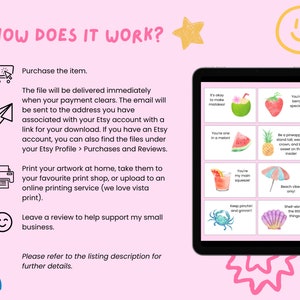 Summer Lunchbox Notes, Lunch Box Notes Printable, Lunch Notes for Kids ...