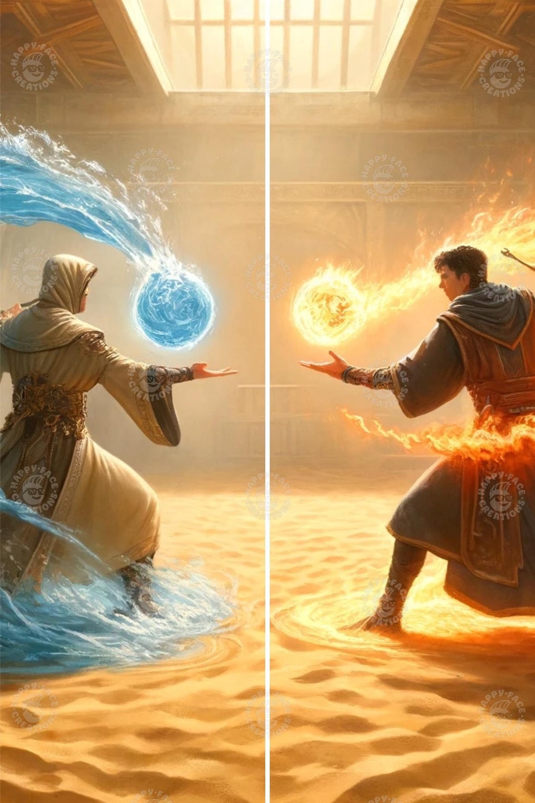 Elemental Combat Bookmark Set - Etsy