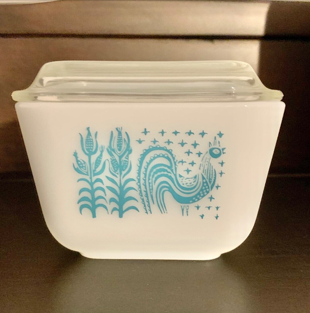 Pristine! Hard to Find! Vintage Pyrex Amish Butterprint Fridgie 501 ...