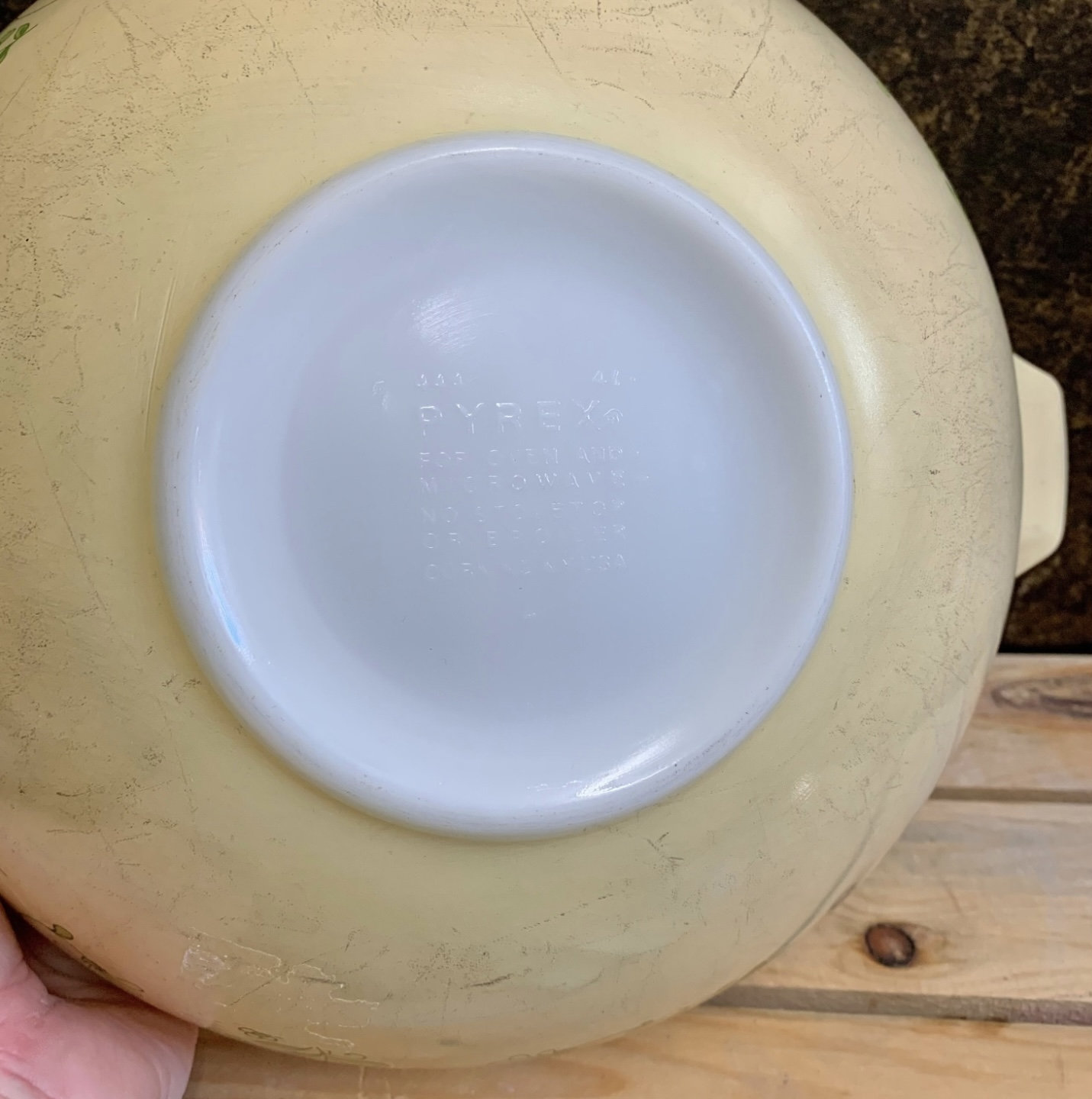 Vintage Pyrex Cinderella Nesting Bowls Shenandoah 443 & 444 Largest ...