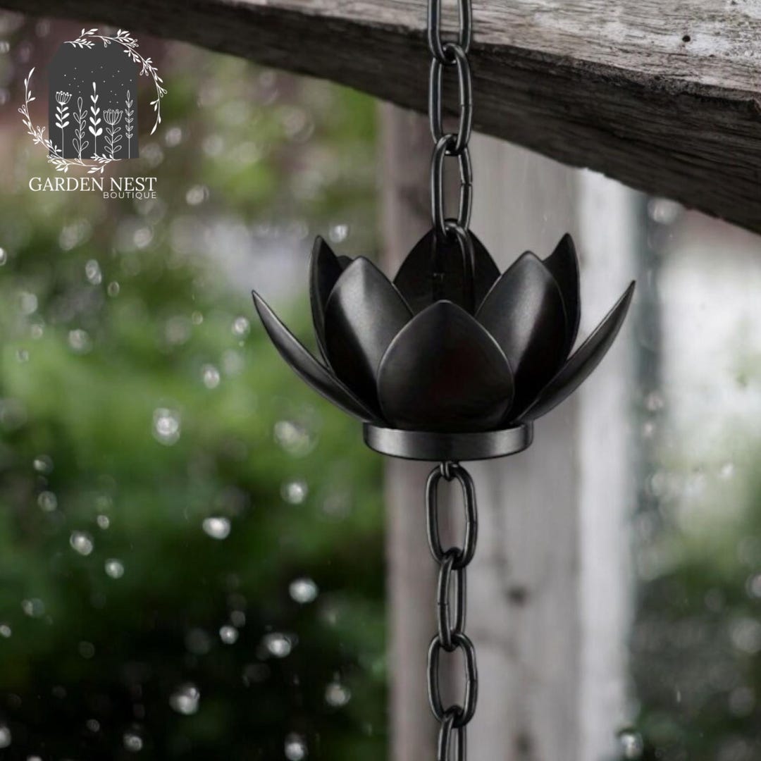 Rain Garden Chain, Metal Garden Chain, Metal Art, Yard Decoration ...