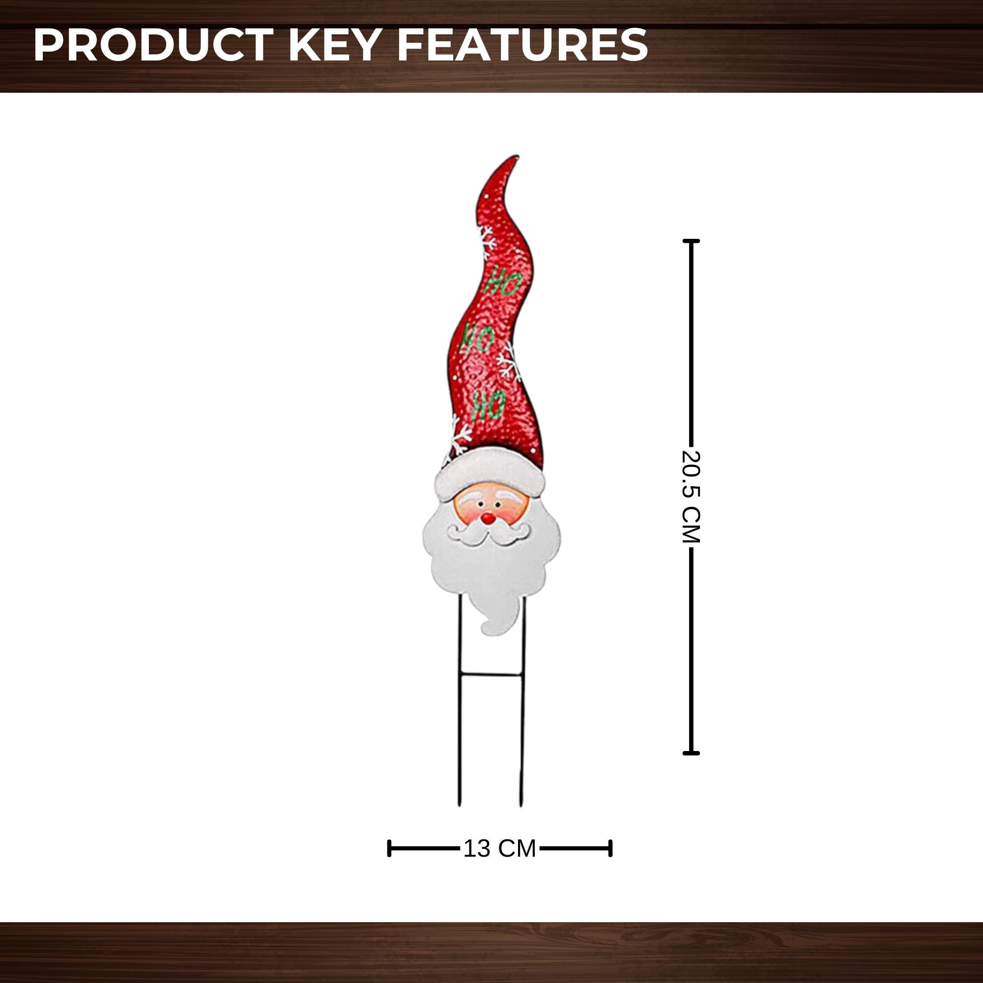 Santa Claus Garden Stakes, Christmas Garden Stakes, Plastic Art, Yard ...