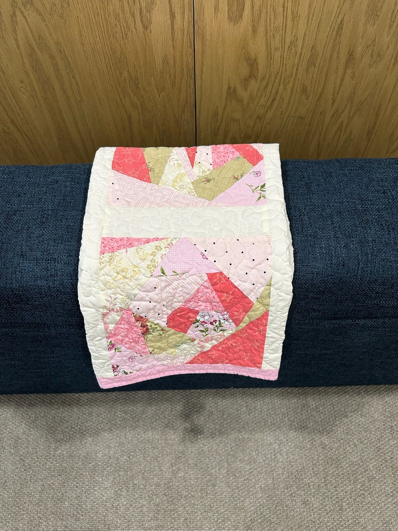 Pink Pattern Baby Quilt - Handmade Baby Blanket - Traditional Baby ...