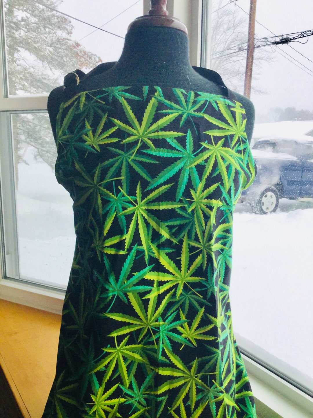 Unisex Chef Apron, Pot Leaves ,alexander Henry, Cannabis, Marijuana - Etsy