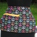 Zipper Server/vendor Apron, 3 Pockets, Rainbow Peace Signs - Etsy