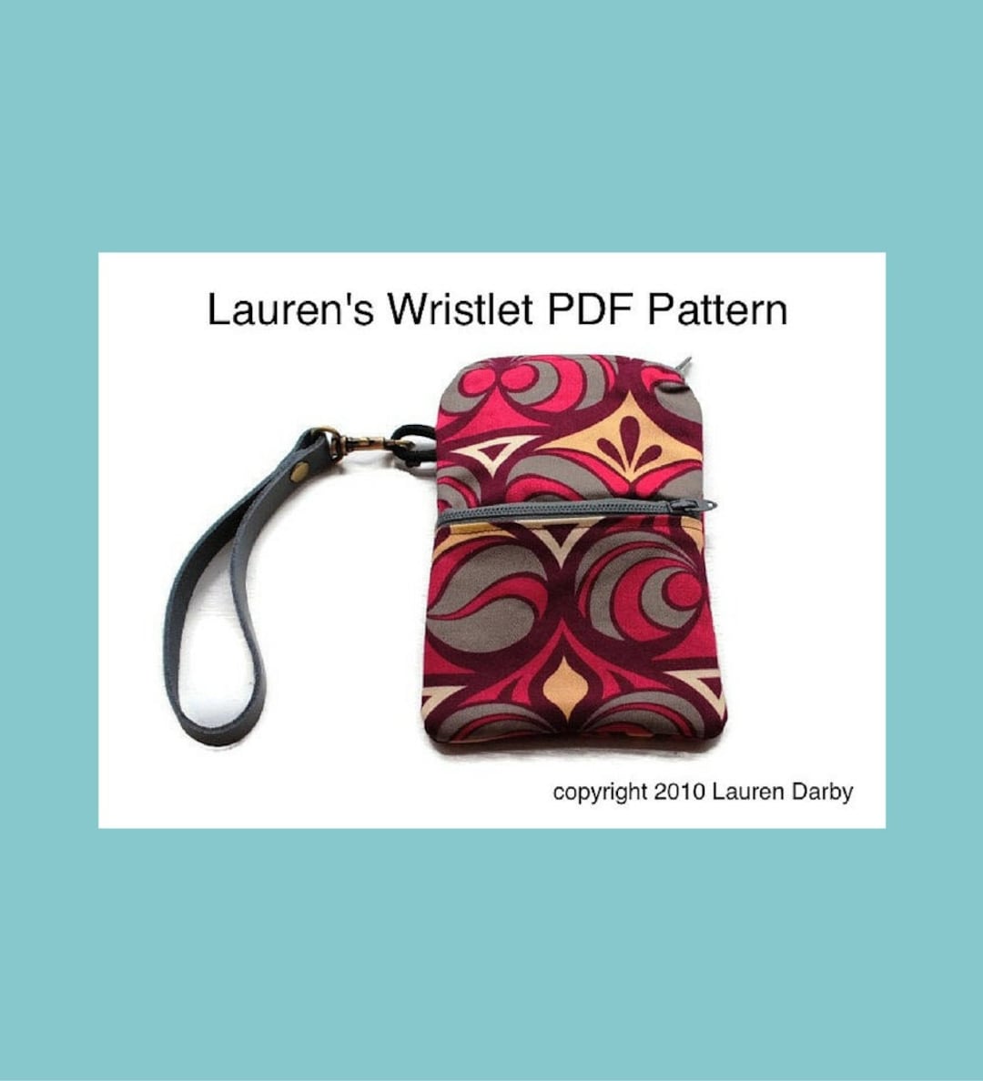 Wristlet PDF Sewing Pattern - Etsy