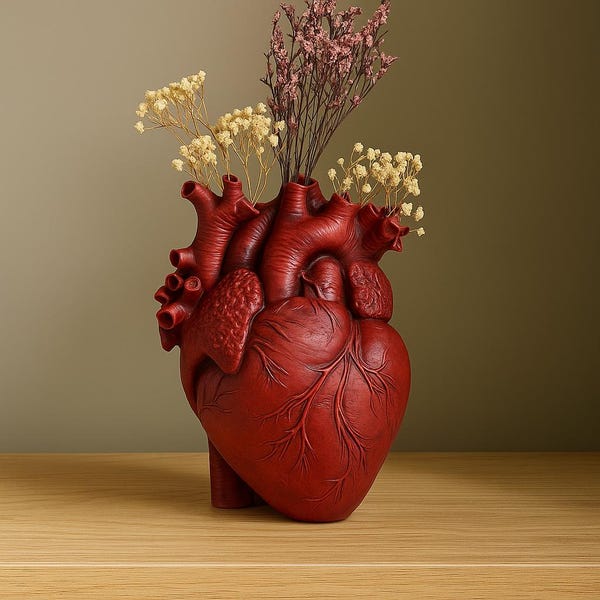 Anatomical Heart Vase - Etsy