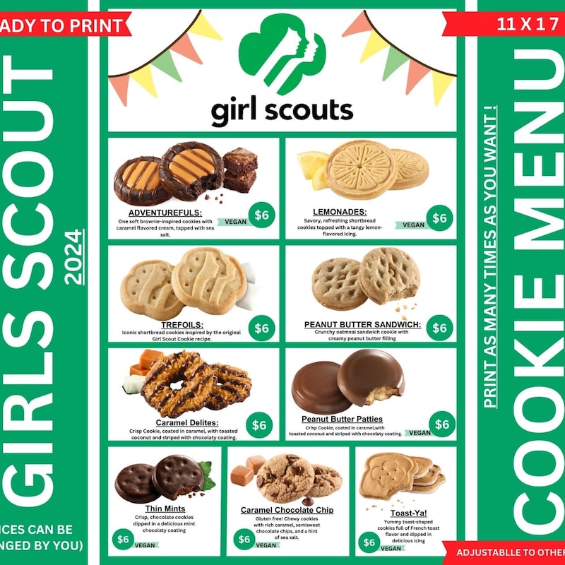 Girl Scout Cookies 2023 - Etsy