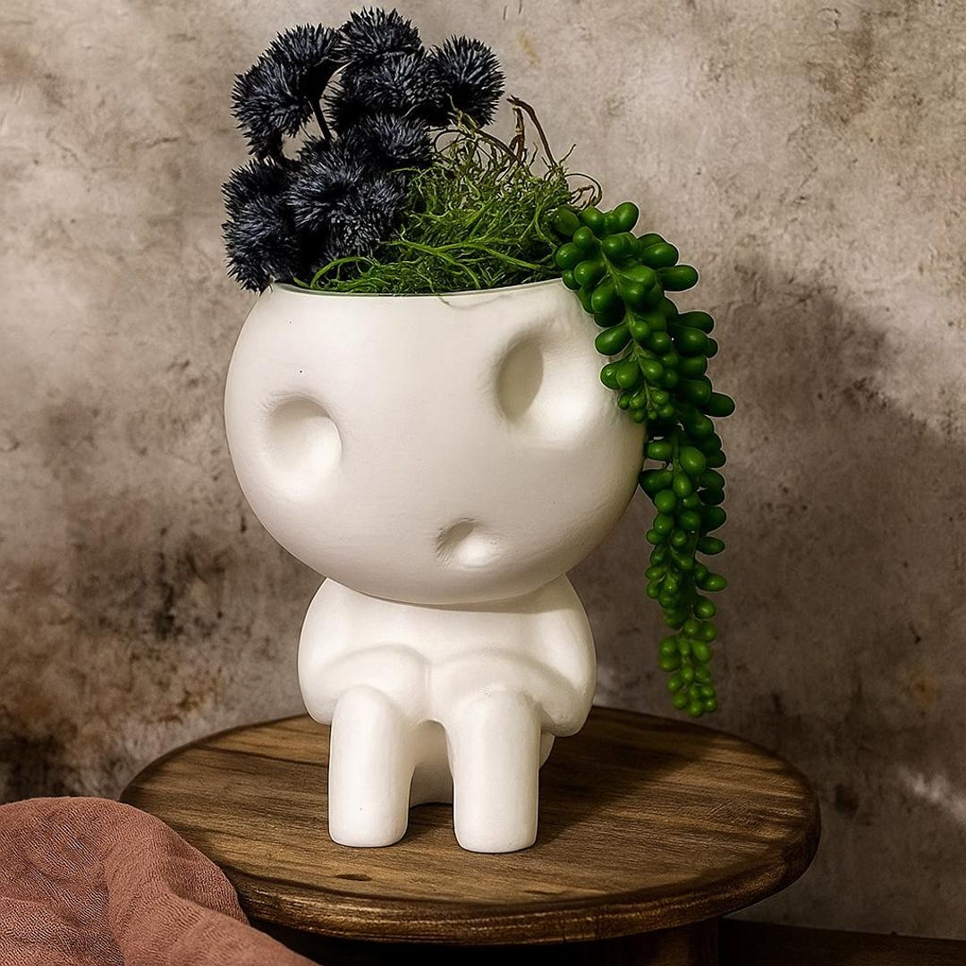 Kodama Planter – Studio Ghibli Inspired Pot, Princess Mononoke Tree ...